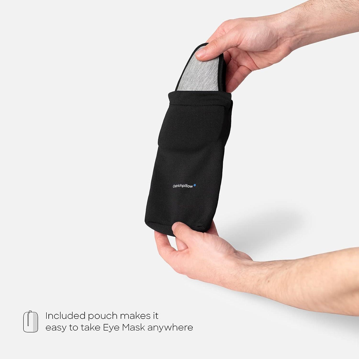 OSTRICH PILLOW 3D Ergonomic Eye Mask - Midnight Grey | Adjustable Shape ...