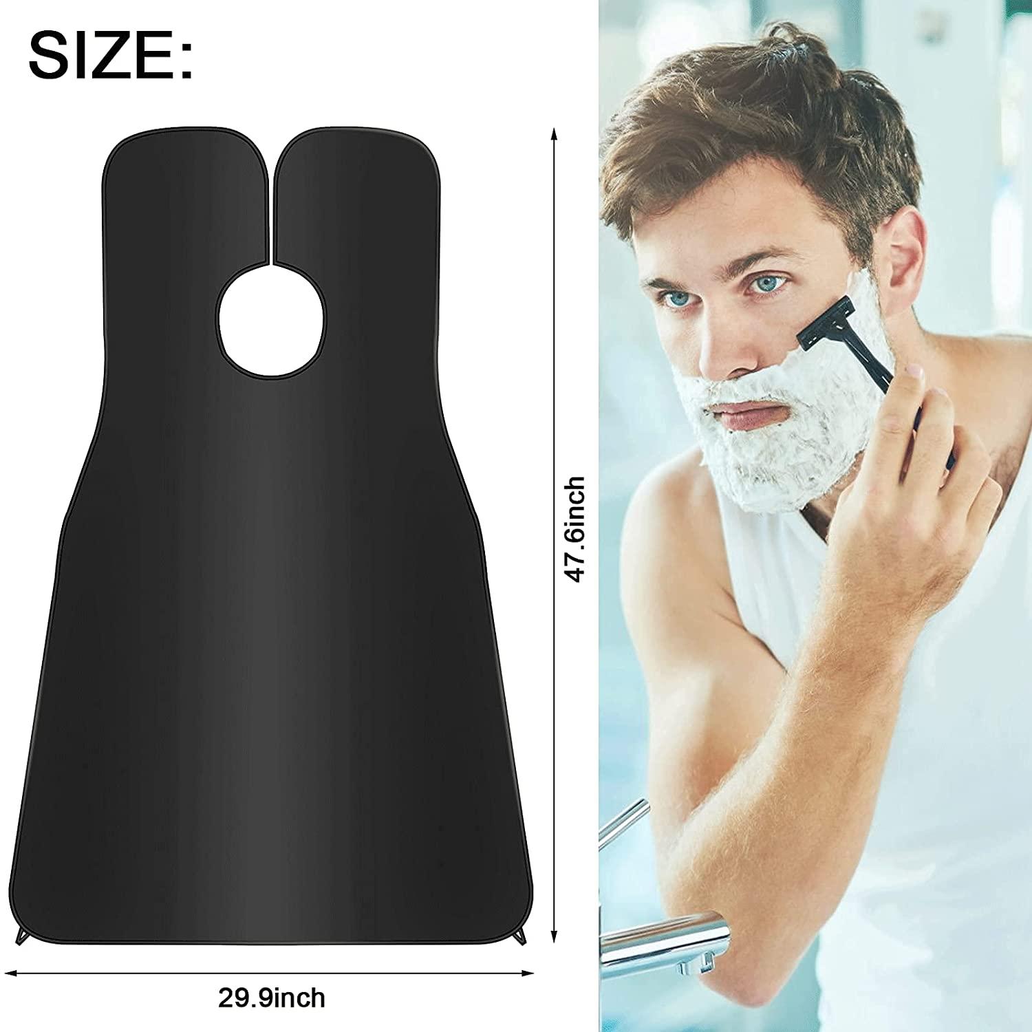 2 Pcs Waterproof Beard Bib Set for Shaving - Non-Stick Beard Trimming ...