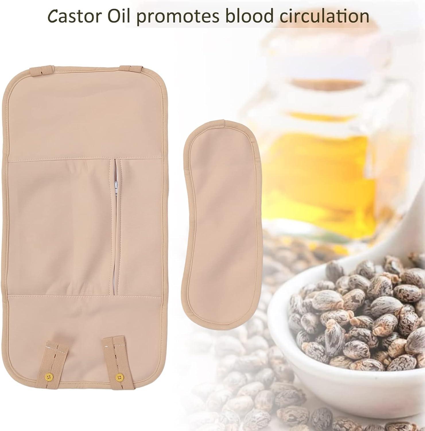 Fyearfly Reusable Castor Oil Pack - Washable Leak-Proof Design for ...