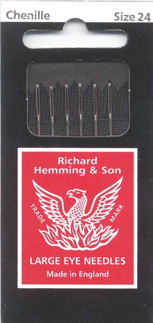 Colonial Needle Richard Hemming Chenille Needles - Size 24 (Pack of 6 ...