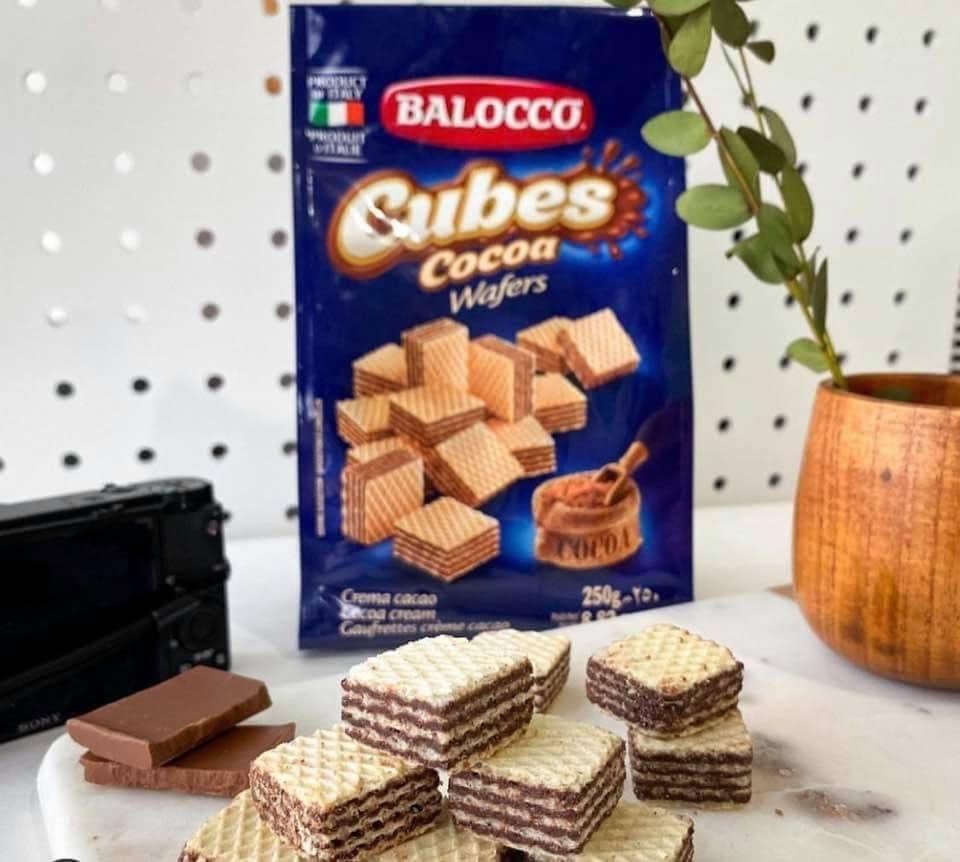 Balocco Wafers Cubes Choco Vanilla Italian Shortbread Biscuits | Cocoa ...
