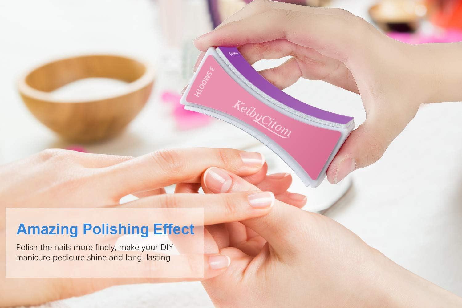 Professional Nail Buffer Set - 4-Sided Nail Files and Buffers for ...