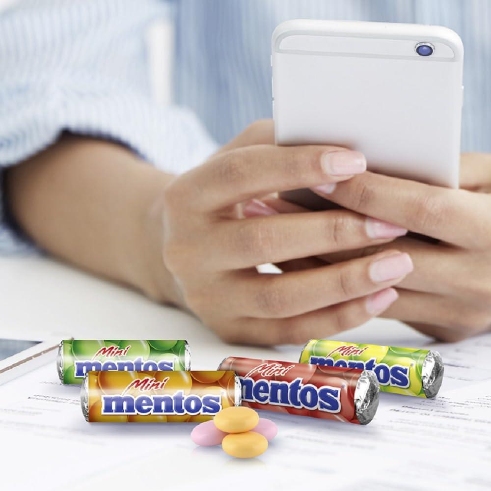 Mentos Mini Fruit Mix Bucket - 120 Vegan Chewing Tonbons in Orange ...