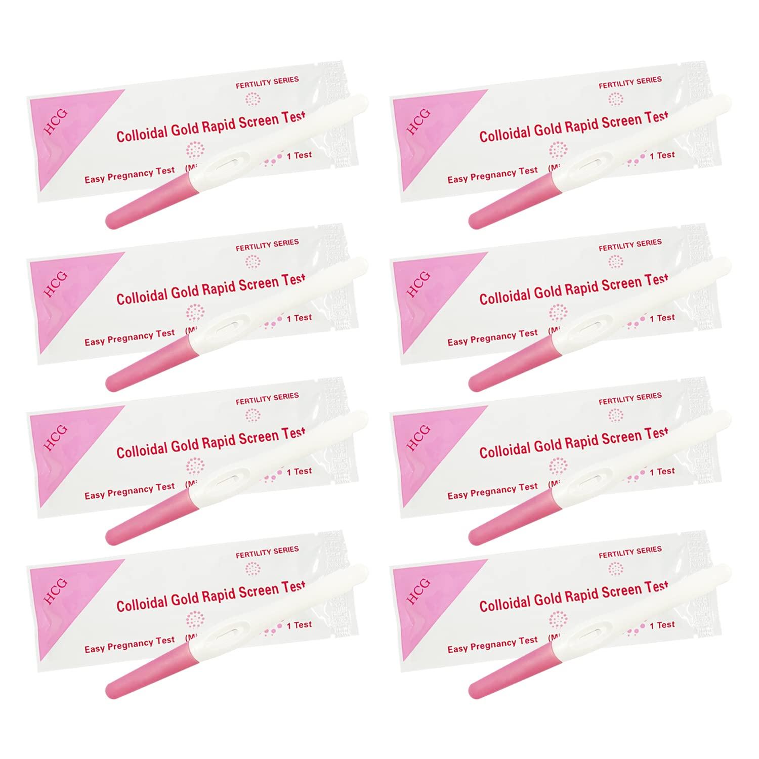 Pregnancy Test Sticks - 8 Individually Sealed, Highly Sensitive & 99% ...