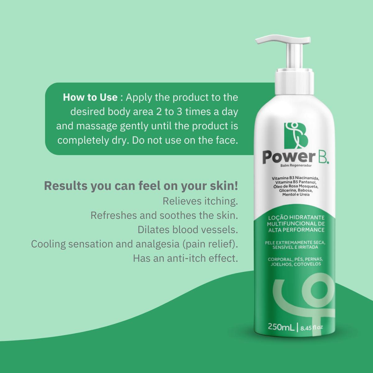 Power B - Brazilian Multi-Purpose Dry Skin Lotion | Vitamin B3 ...