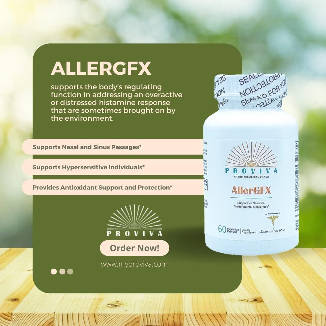 Proviva AllerGFX - Natural Antihistamines Formula for Allergy Relief ...