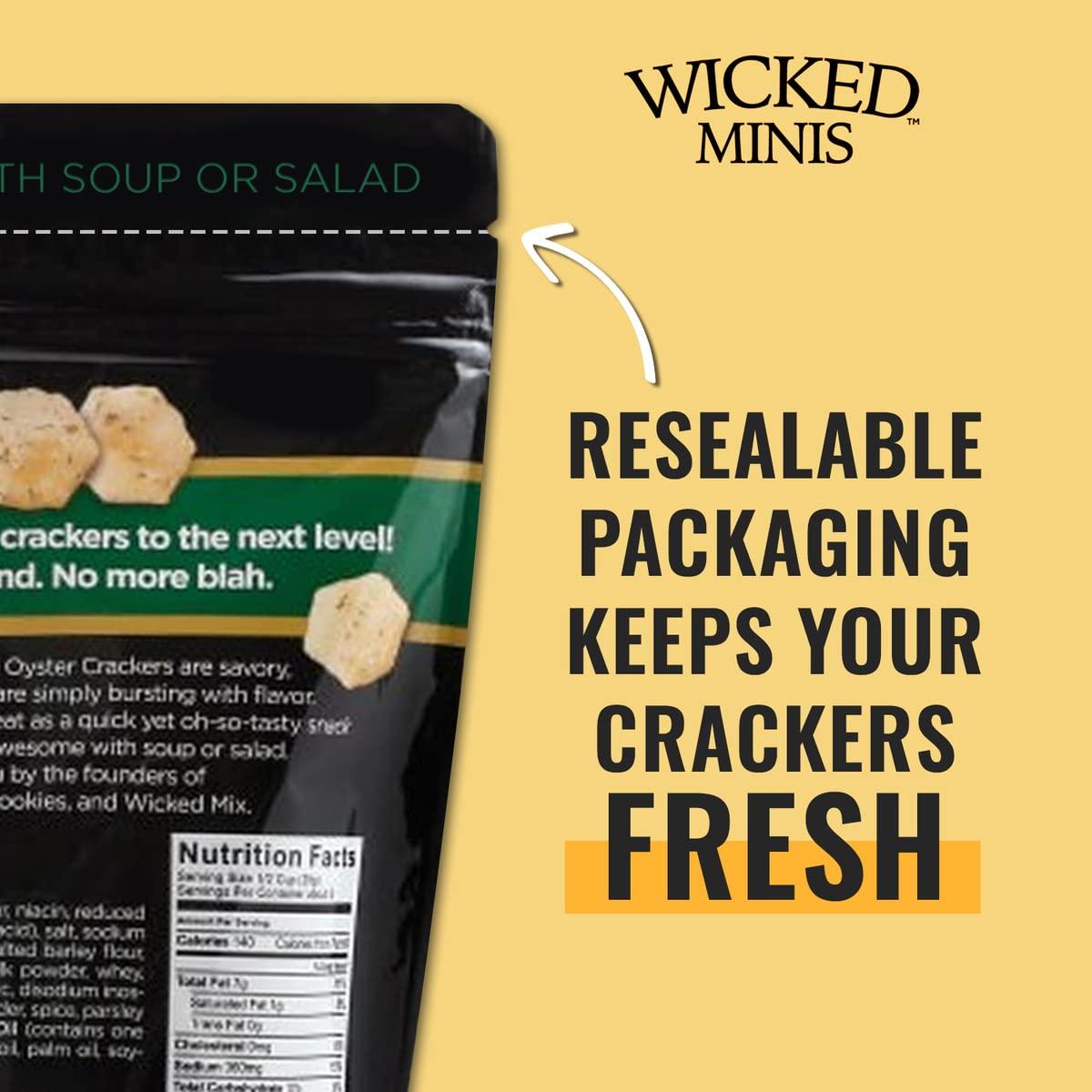 Wicked Minis Jalapeno Cheddar Soup Crackers Snack Mix - 6oz Bag (Pack ...