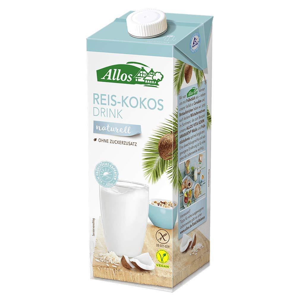 Buy Allos Organic Rice Coconut Drink (1 L) - Dairy-Free Gluten-Free ...