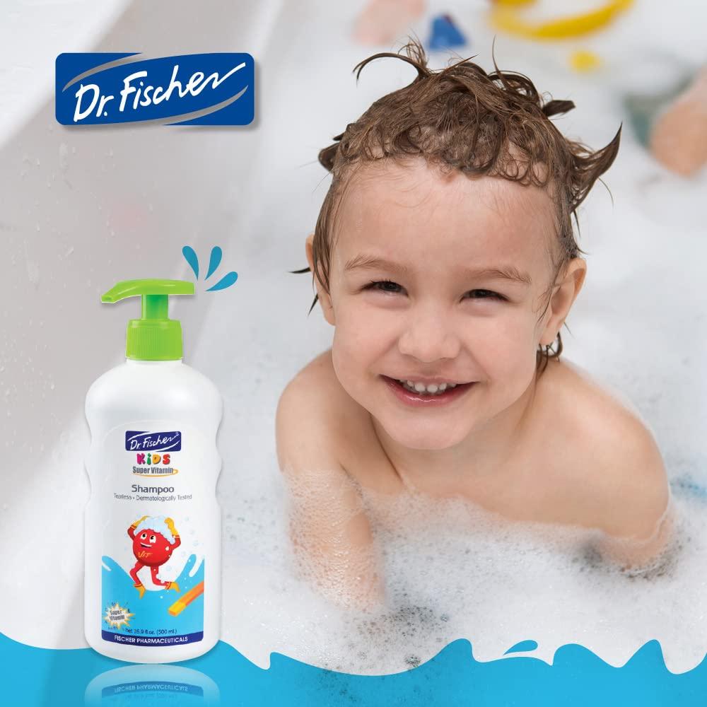 Dr. Fischer Hypoallergenic Kids Shampoo 16.9 oz - Kiwi Melon | Tearless ...