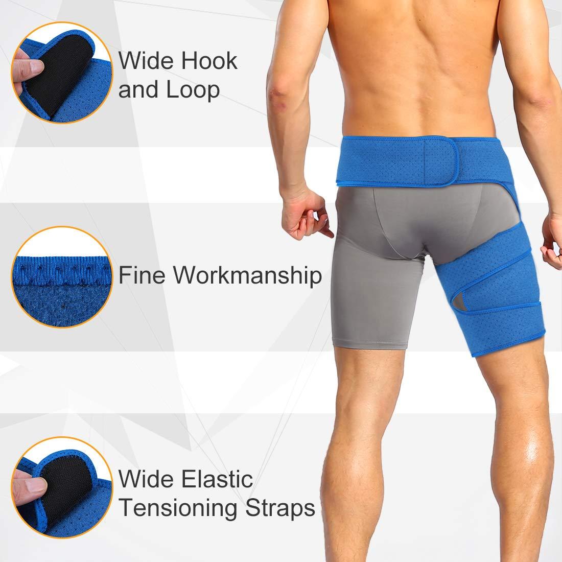 Adjustable Neoprene Hip Brace and Groin Support for Pain Relief and ...