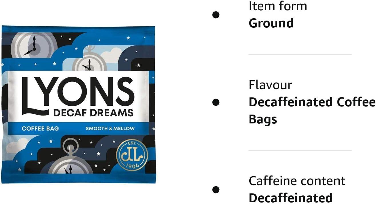 Lyons Decaffeinated Coffee Bags Bulk (150 Count) - Buy Online for Great ...