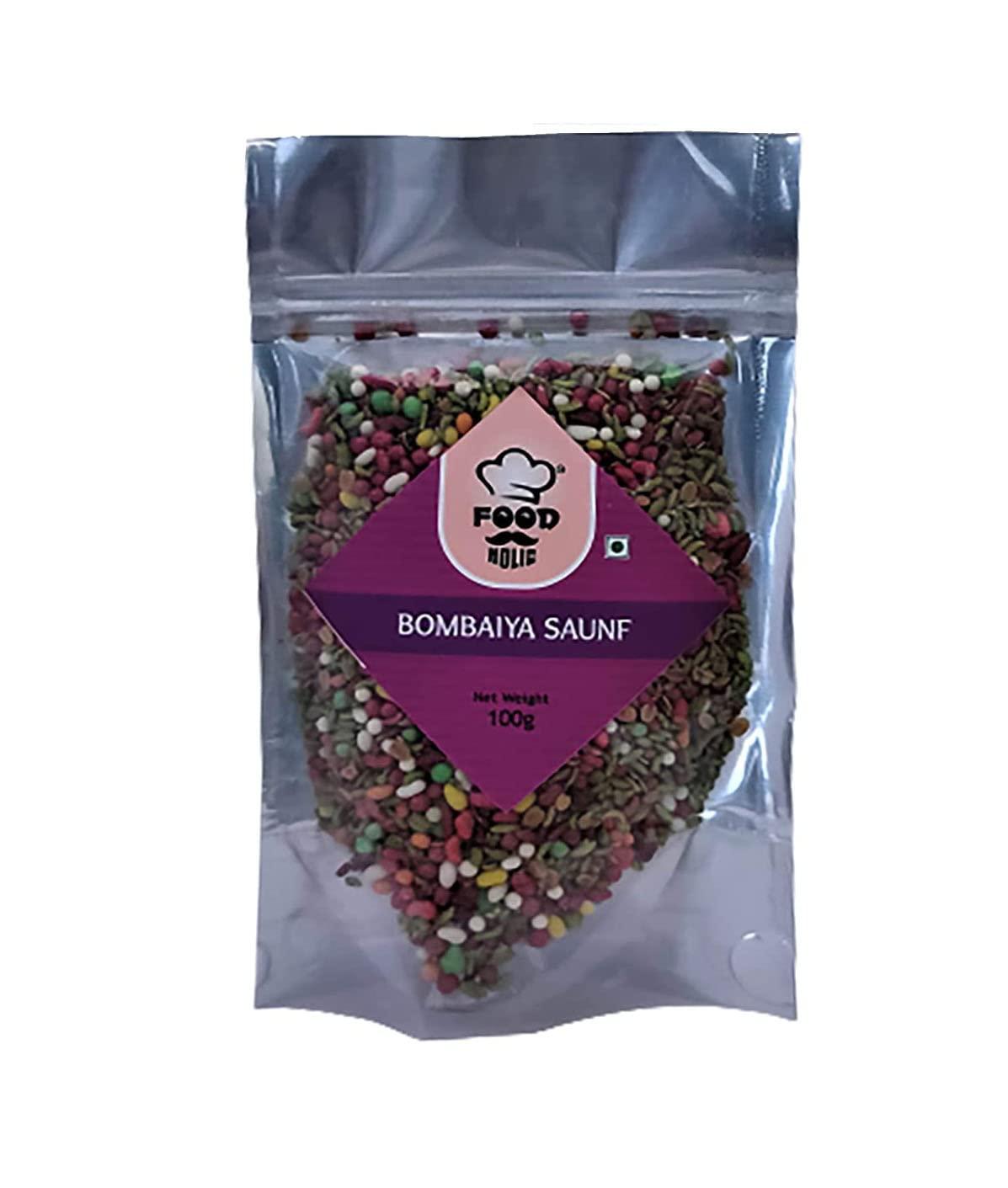 Foodholic Bombaiya Mukhwas/ Mix Saunf mukhwas Mouth Freshener (100 Gm ...