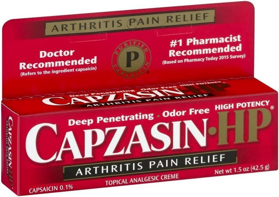 Capzasin-HP Arthritis Relief Cream 1.5oz (Pack of 2) - Topical ...