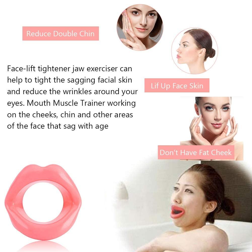 Face Slimmer Kit - Premium Silicone Lip Trainer for Facelifting & Anti ...