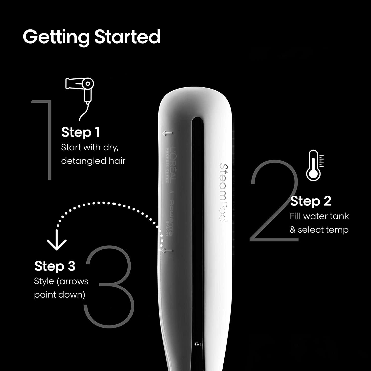 L'Or al Professionnel Steampod: Steam Powered Flat Iron Hair Straightener & Styler | Buy Now ...