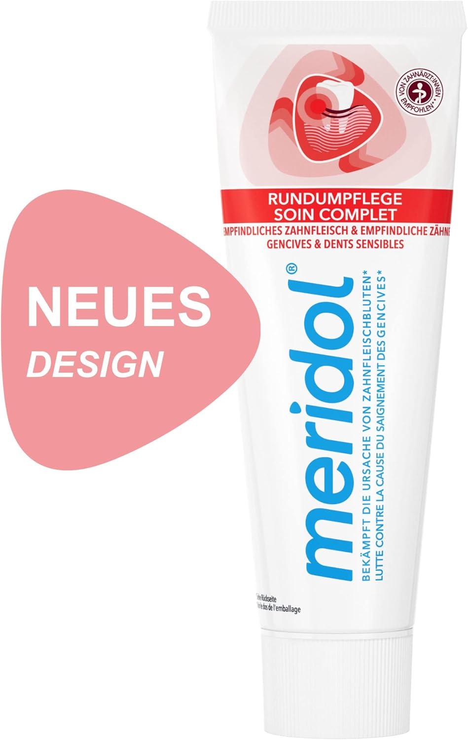 meridol Toothpaste All-Round Care 2x75ml | Daily Care for Sensitive ...