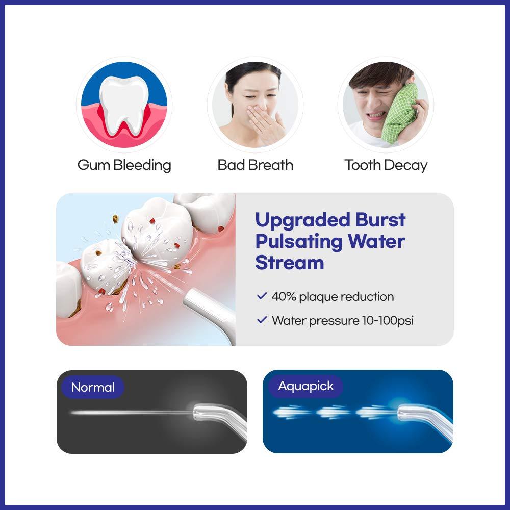 Aquapick AQ-350 Water Flosser & Oral Irrigator | 600ml Large Water Tank ...