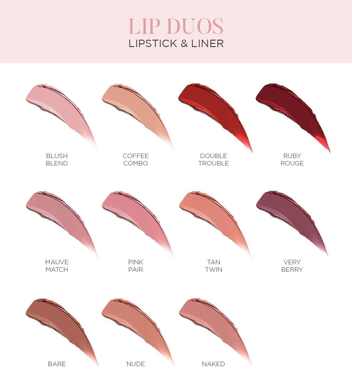 Sculpted by Aimee Lip Duo 2-in-1 (Nude) - Travel-Friendly Lipstick ...