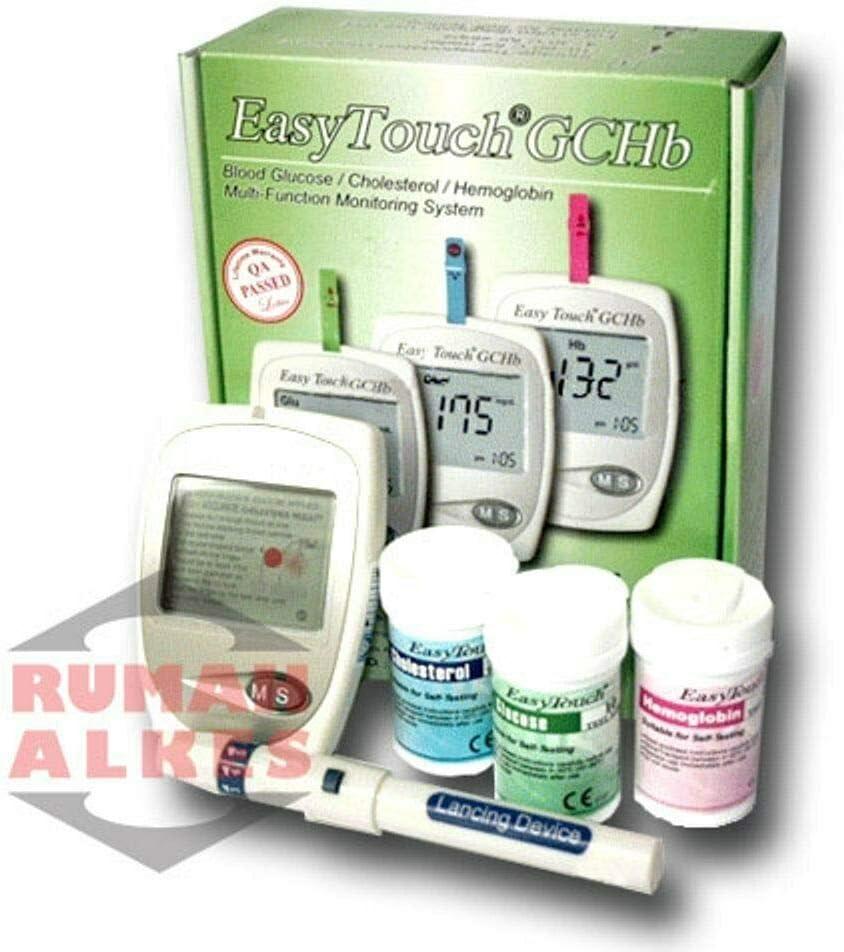 3in1 Easytouch Glucose Cholesterol Hemoglobin Monitor Test Strips ...
