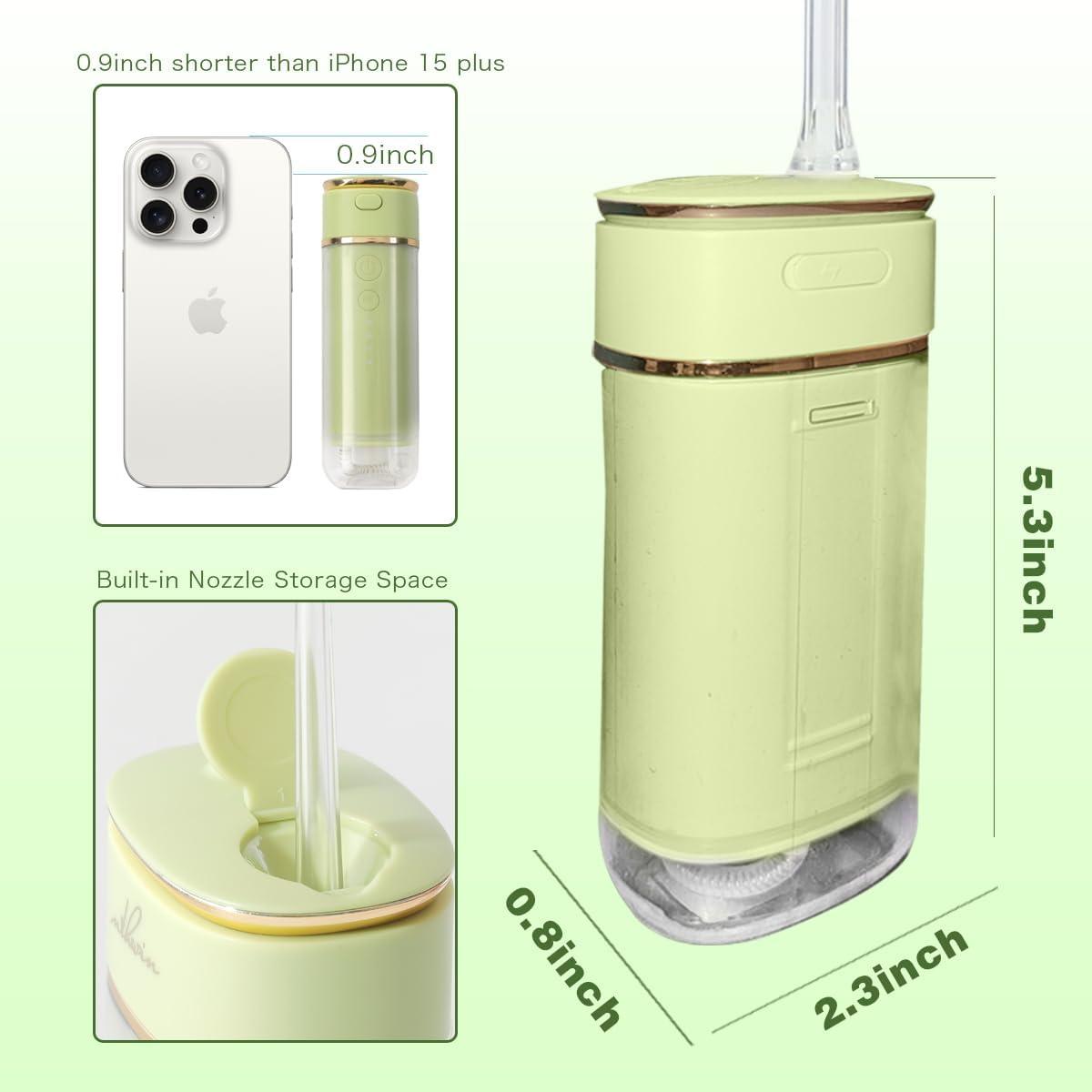 Portable Travel Water Flosser for Braces - Cordless Mini Oral Irrigator ...