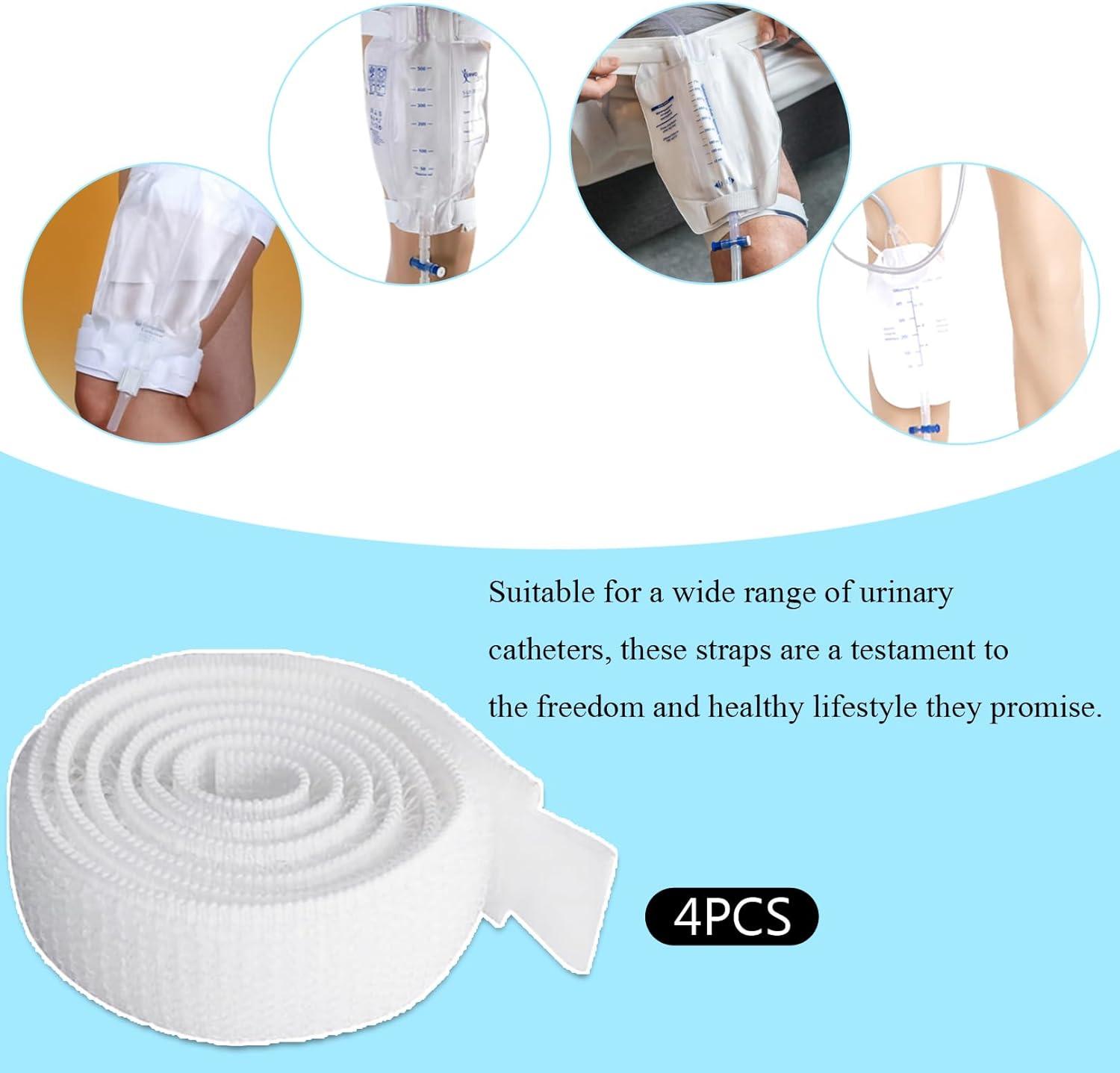 4 Pcs Leg Bag Straps Catheter Leg Bag Straps Comfortable Catheter Leg ...