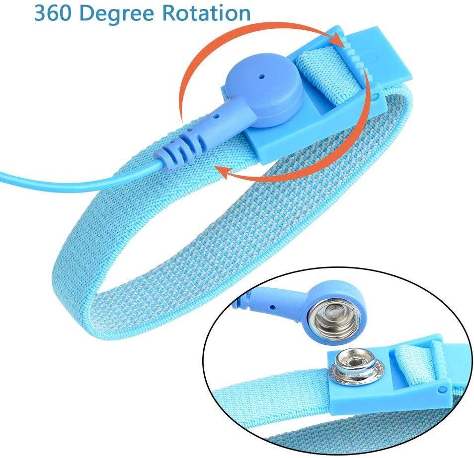 GTIWUNG 4 Pack Anti-Static Wrist Strap Anti-static Bracelet Discharge ...