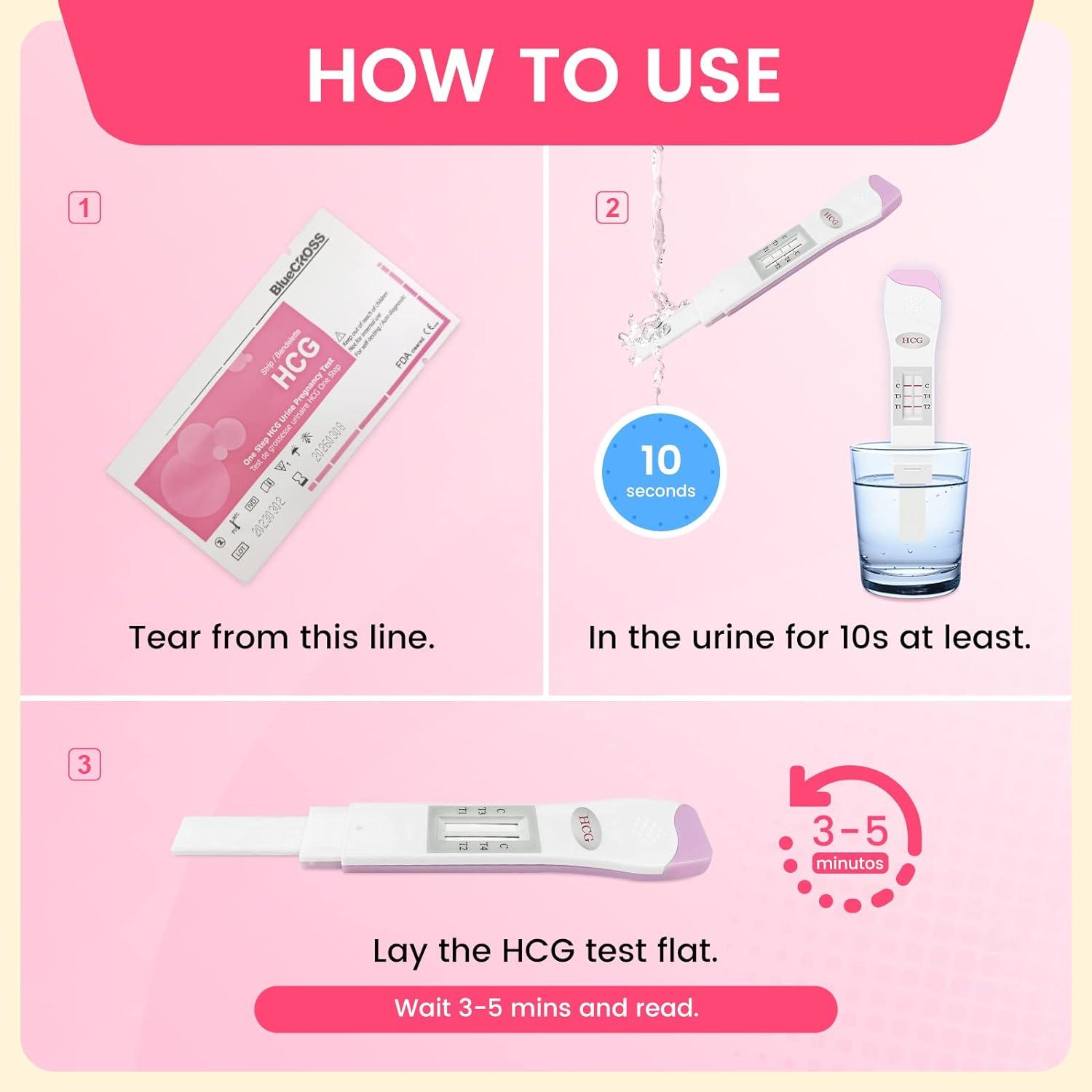 Accufast Pregnancy Test Kombipack - 12 Tests (2 Weekly Test Sticks & 10 ...