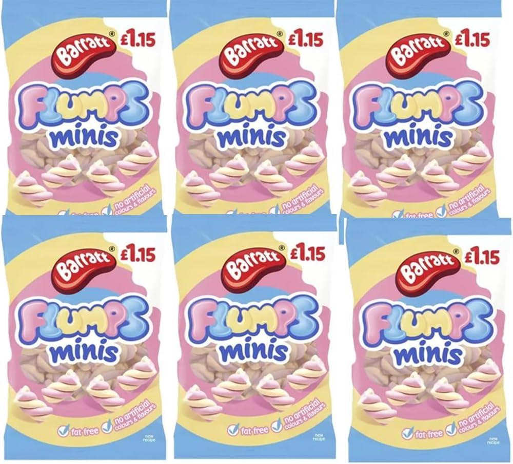 06 x Flumps Minis Vanilla Flavour Fluffy Mallow Twist Bag 120g | Buy ...
