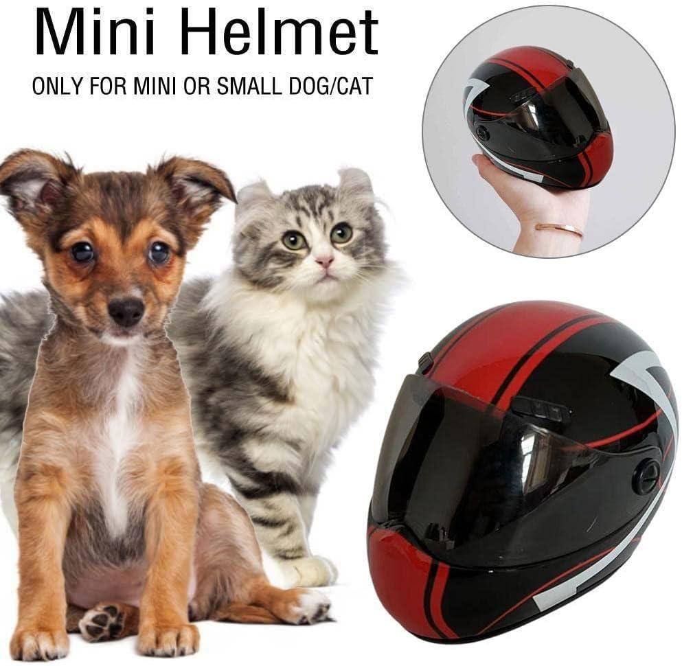 Small Pet Motorcycle Helmet - Full Face Protection for Dogs & Puppies ...