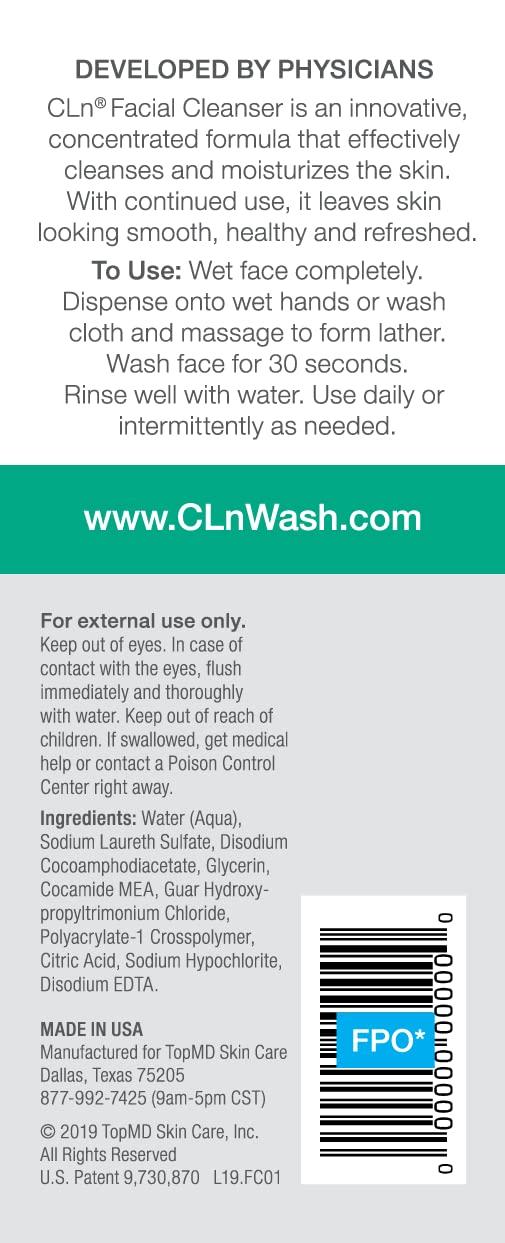CLn Facial Cleanser for Sensitive Skin - Gentle Cleanser for Dryness ...