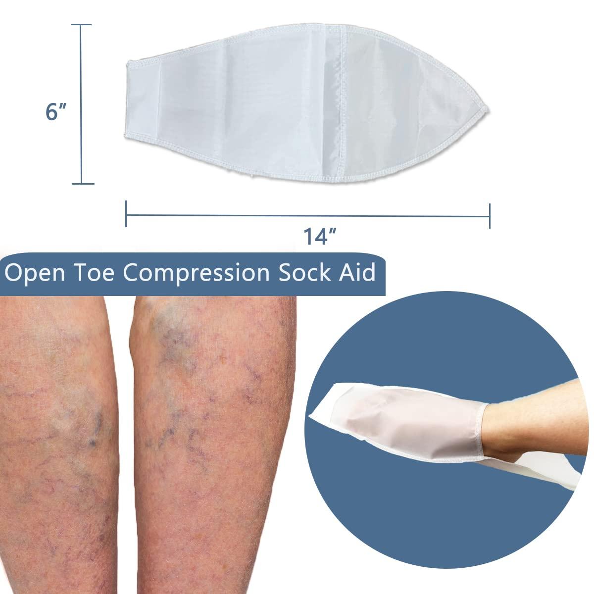 Buy HWI Open Toe Compression Stockings for Edema 2-Piece Set for ...