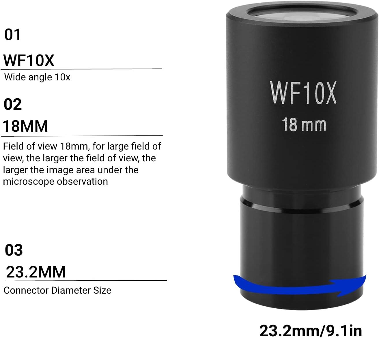 10X Microscope Eyepiece Accessories for Biological Microscopes - Lens ...