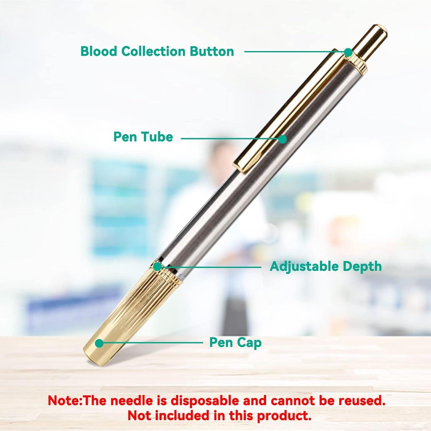 Blood Lance Pen - Stainless Steel Acupuncture Massager for Pain Relief ...