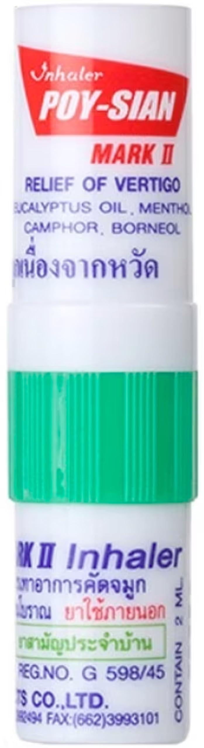 Poy-Sian Menthol Salt Nasal Inhaler - Fast Relief (1 Piece) | Buy Now ...