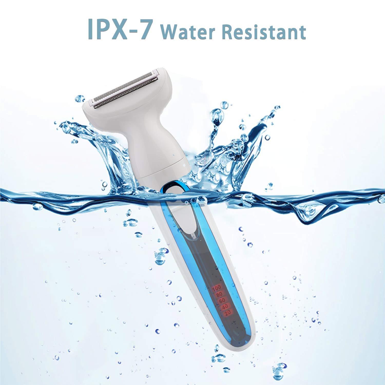 Women's Electric Razor 3-in-1 Painless Shaver - Rechargeable Waterproof ...