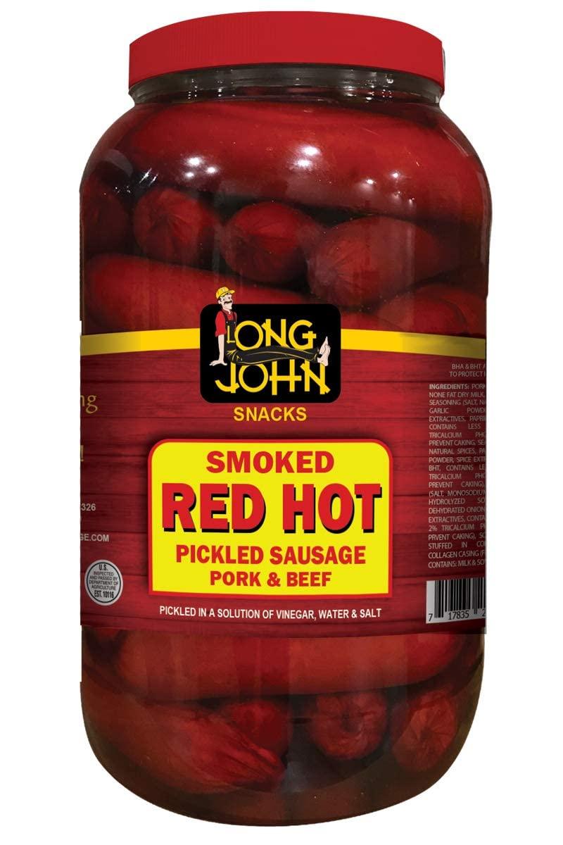 Gourmet Habanero Pickled Sausage - Smoked Beef and Sausage Snack (2 Pack 72 oz) | Buy Now with ...