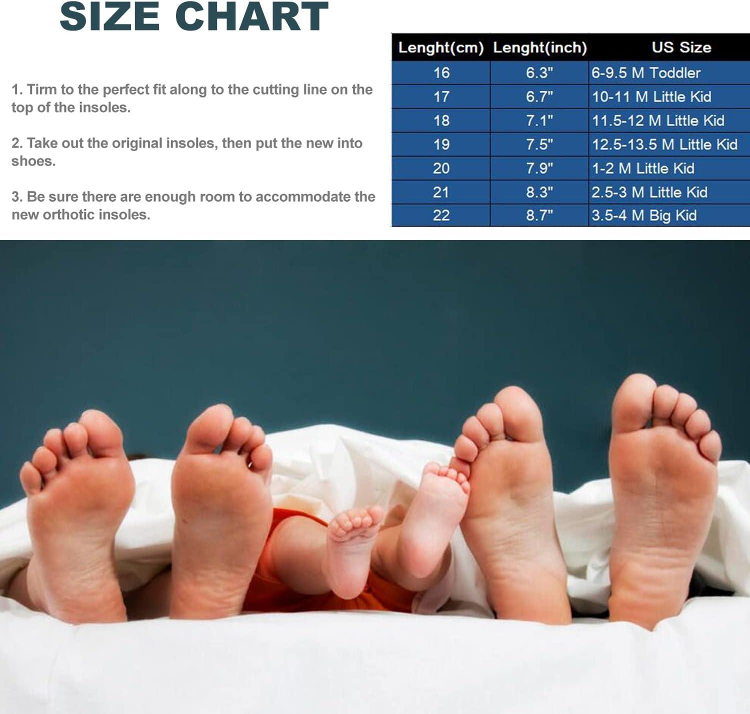 Bellcon Kids Arch Support Orthotic Insoles - Shock Absorbing Comfort ...