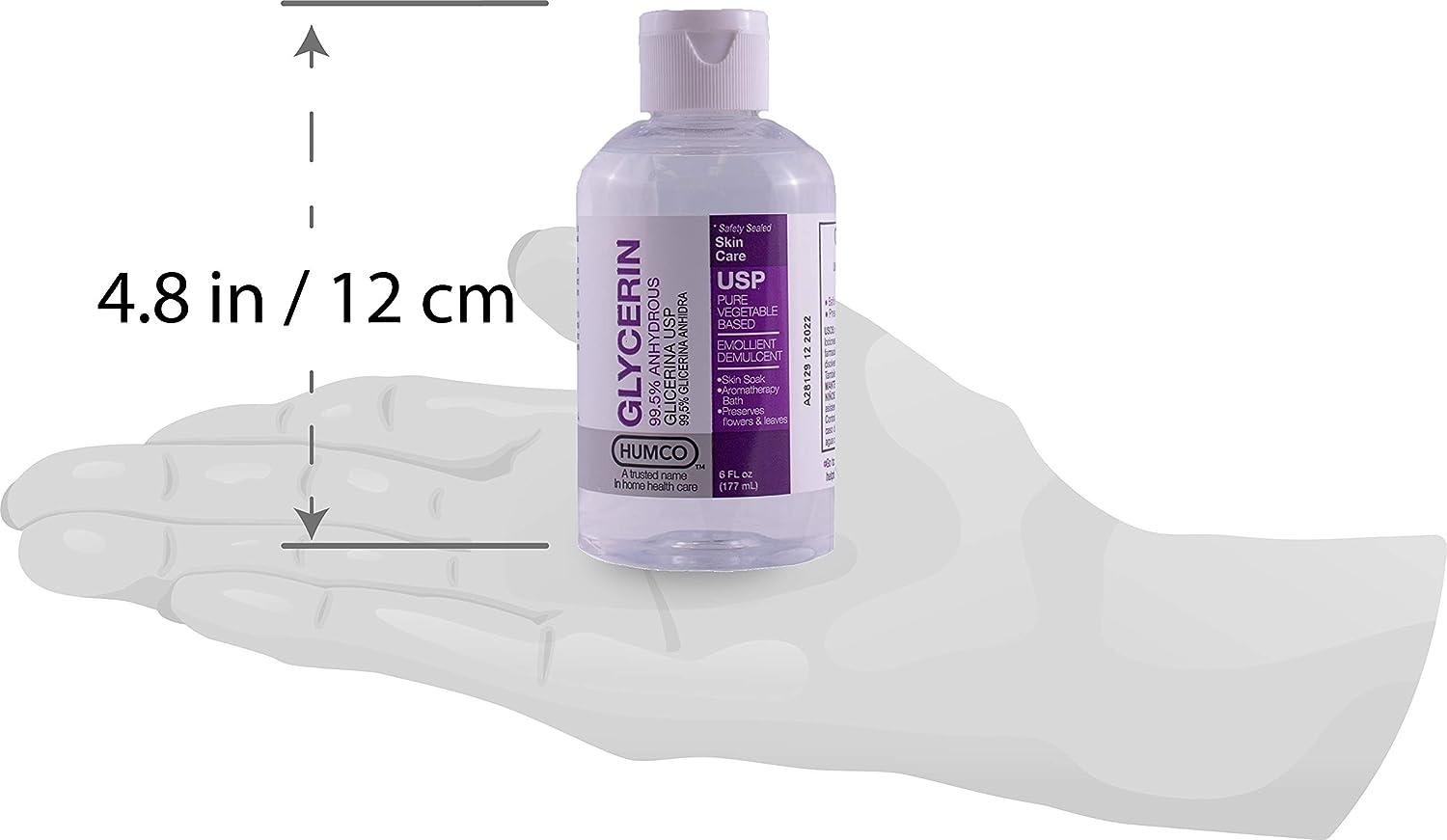 HUMCO Glycerin USP Grade Ointment 6 Fl Oz - Pure Natural Vegetable ...