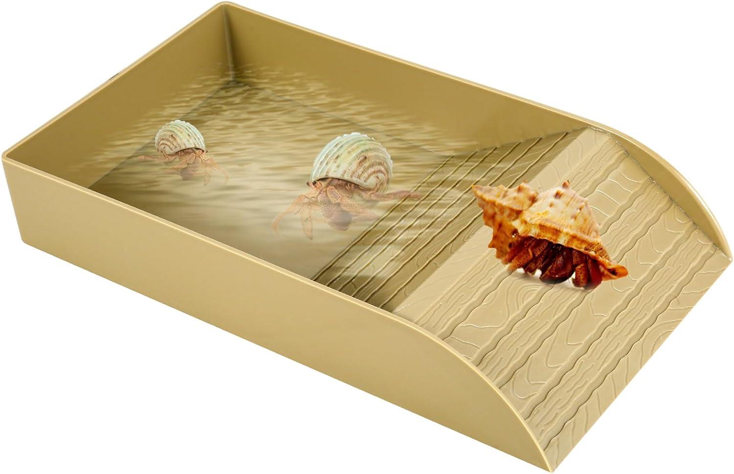 Eummy Tortoise Water Dish Tortoise Bath Dish Anti Slip Reptile Pool ...
