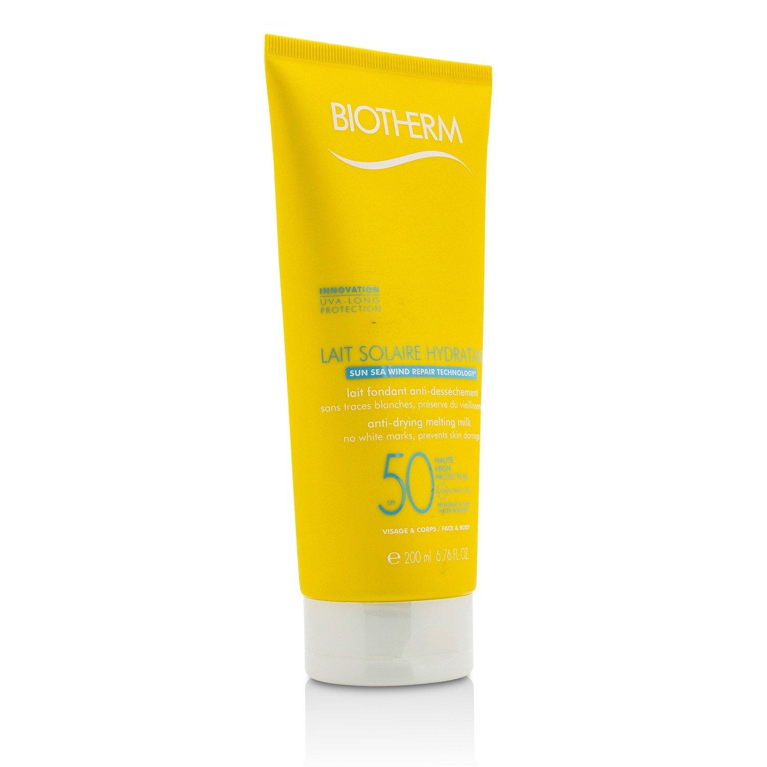Biotherm Lait Solaire Hydratant SPF 50 | Face and Body Sunscreen ...