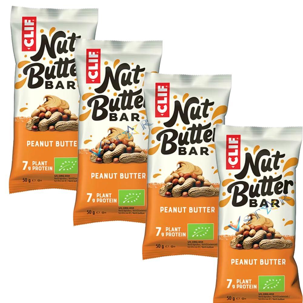 Nut Butter Chocolate & Peanut Butter Filled Energy Oat Bar 50g (4 Pack ...