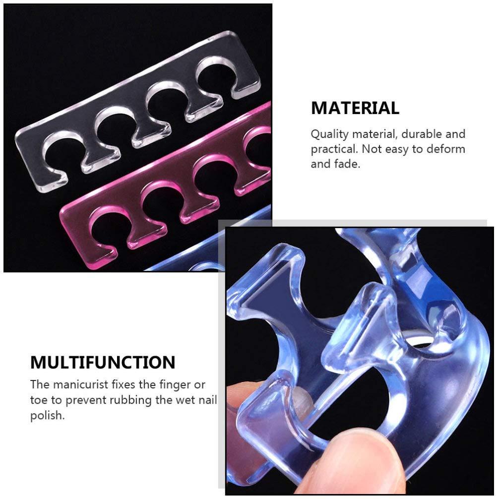 Lurrose Silicone Toe Spreader & Finger Separator - 3-Piece Nail Art ...