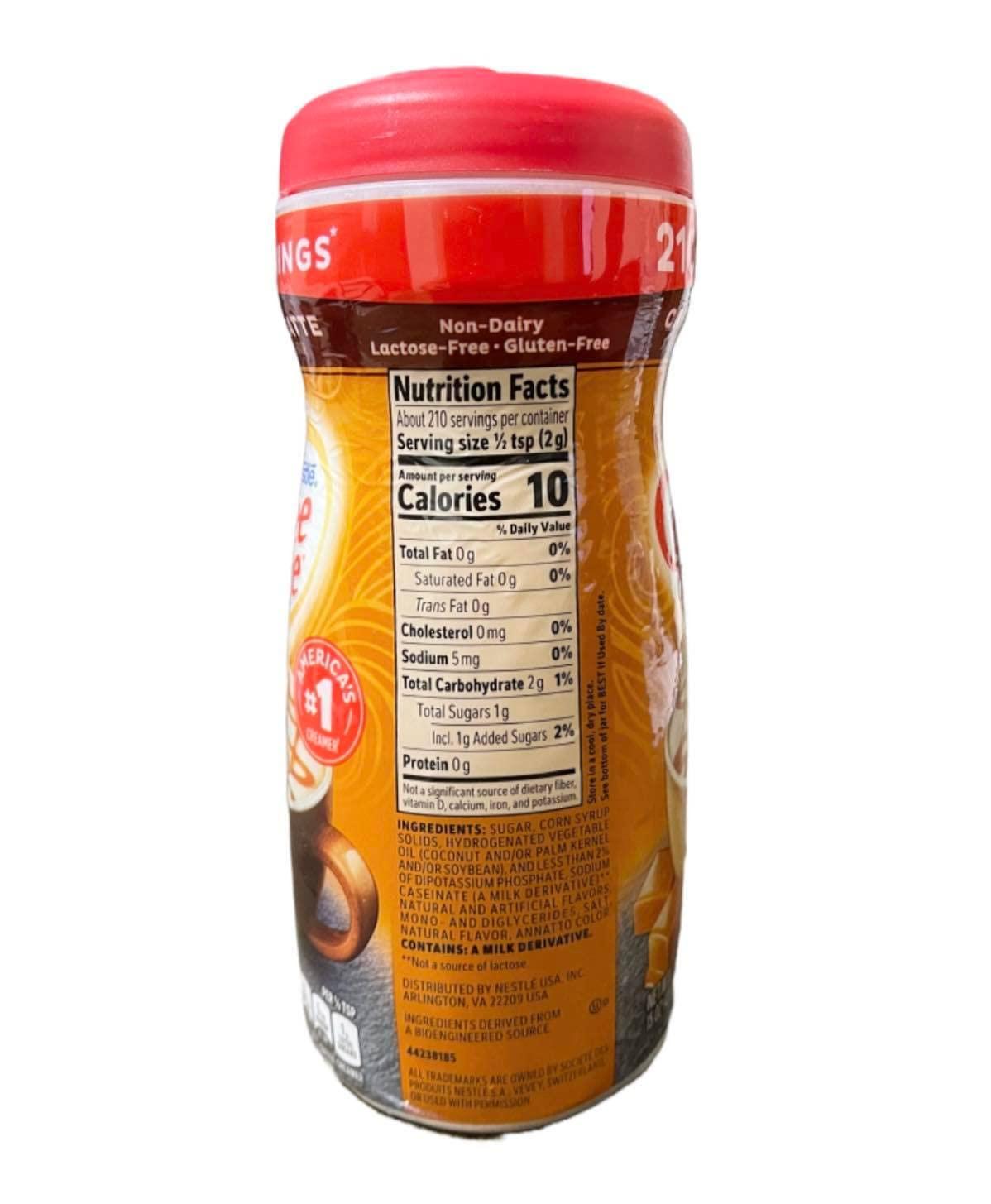 Coffee Mate Caramel Latte Powder Coffee Creamer Canisters 15 oz - Pack ...