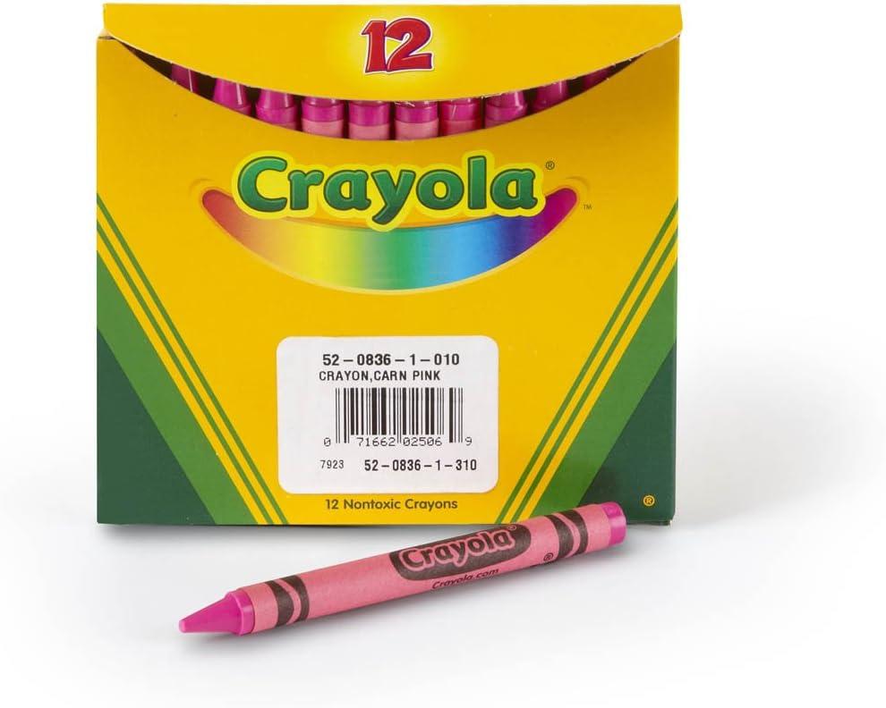 Crayola Carnation Pink Bulk Crayons - 12 Count (5208361010) | Buy Now ...
