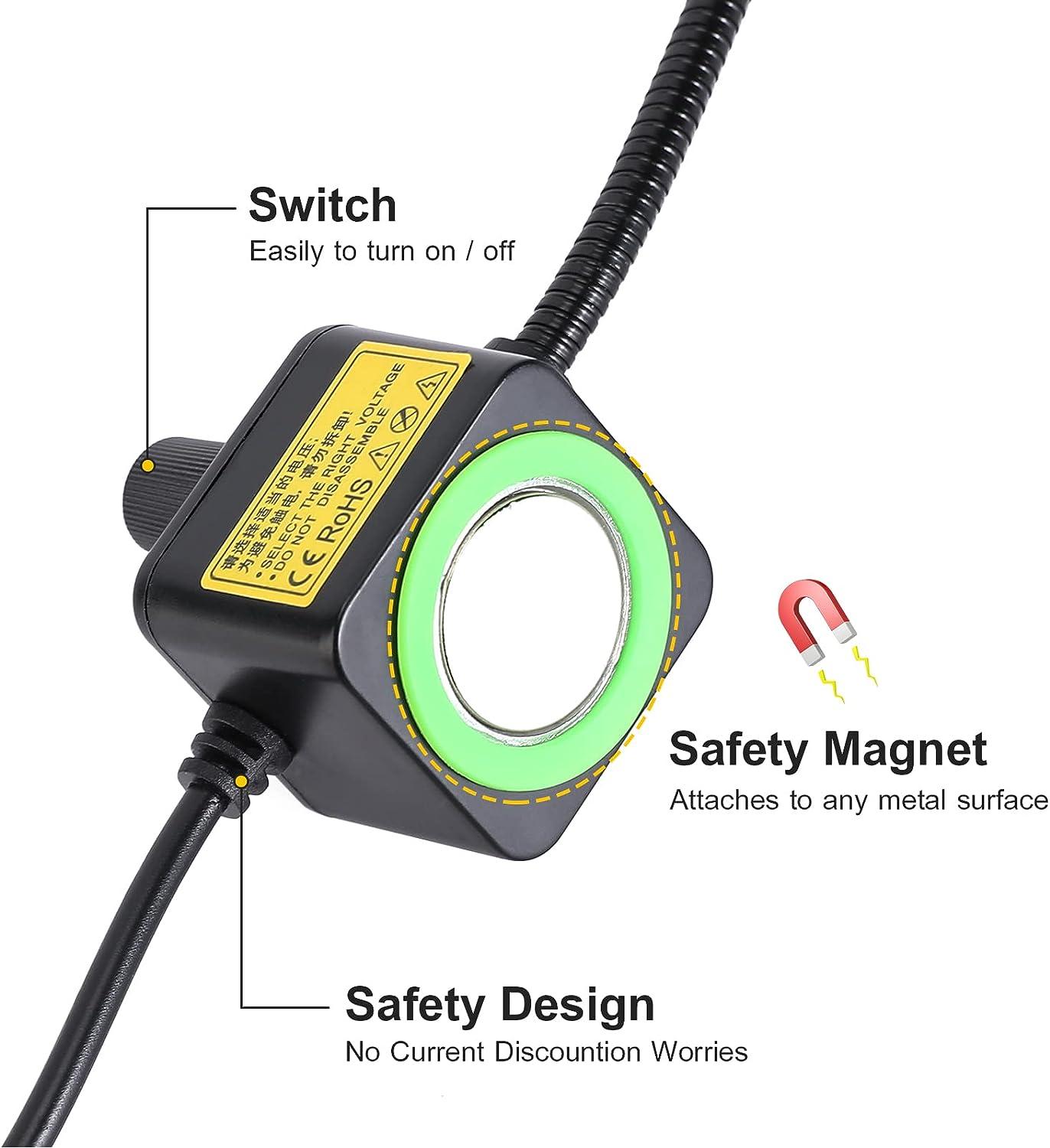 YaCaTaM Dimmable LED Sewing Machine Light - Portable Flexible Task ...