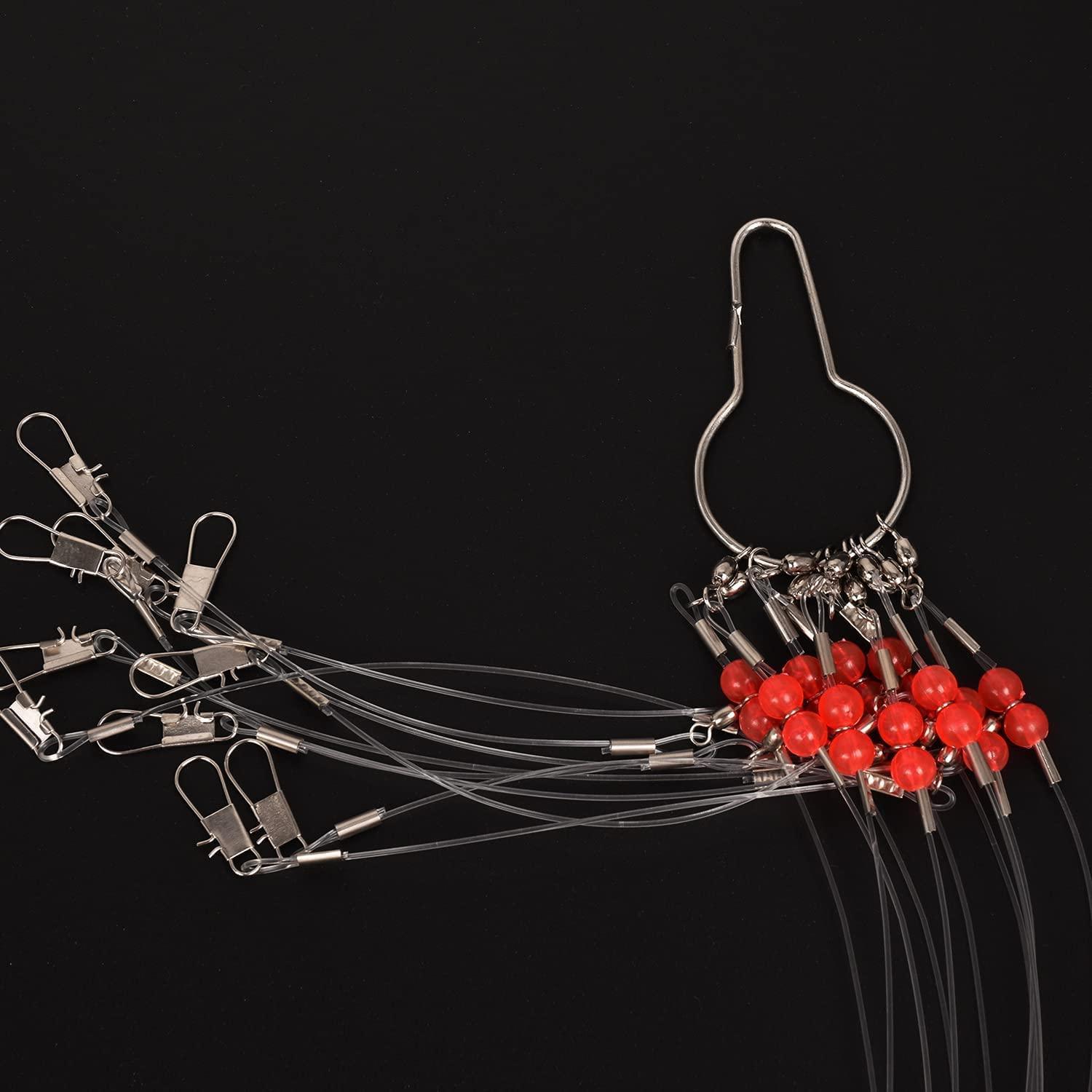 ZASIE Fishing Leaders - 10 Pcs Wire Leaders for Freshwater/Saltwater ...