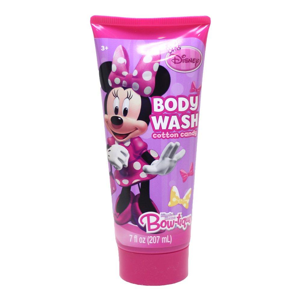 Minnie Mouse Bath Time Set: Body Wash, Pink Bath Pouf, Hair Brush in ...