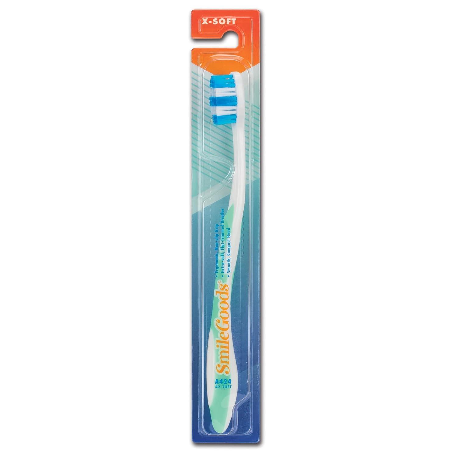SmileGoods A424 Extra Soft Bristle Toothbrushes - 72 Individually ...
