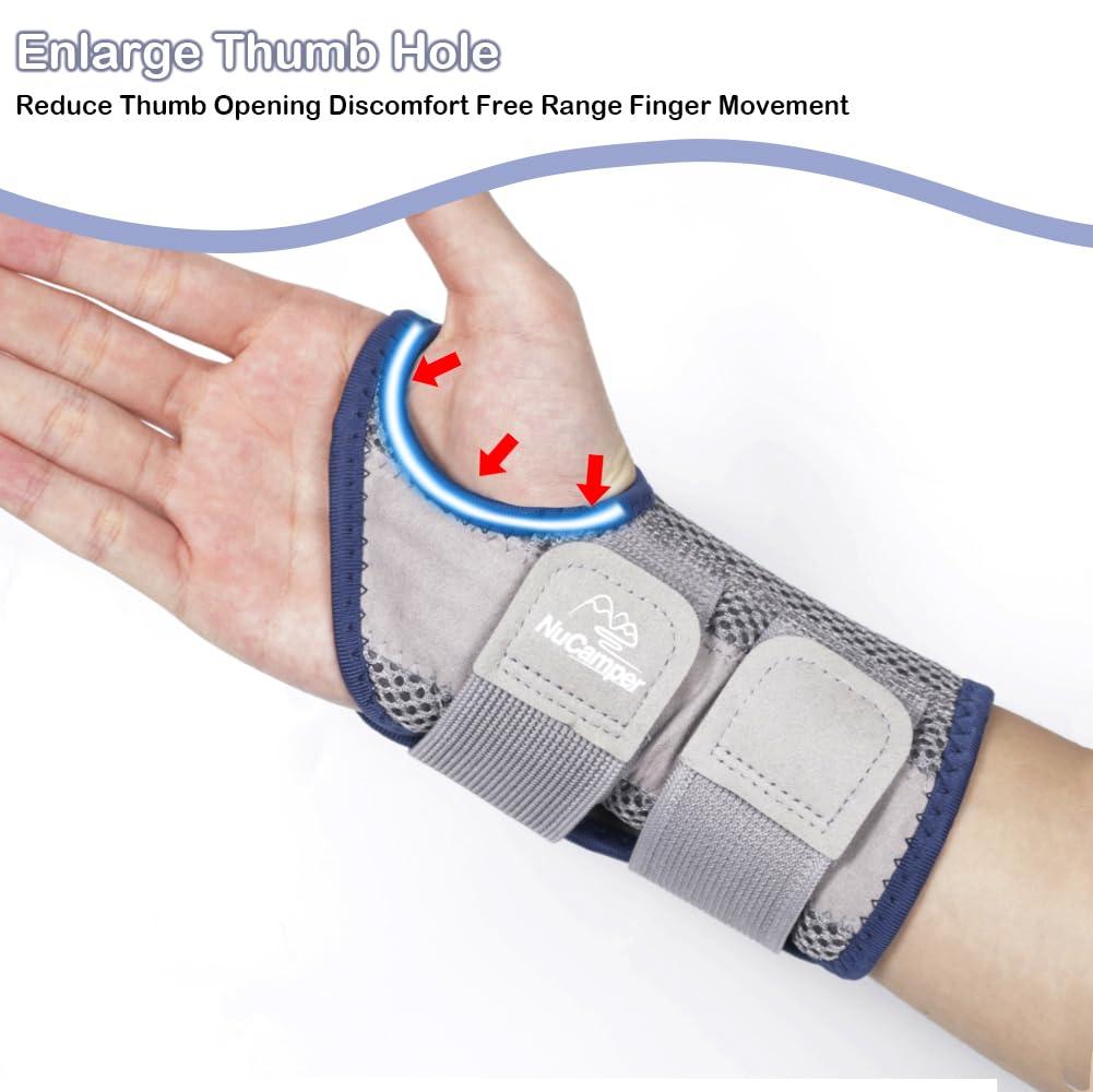 Nucamper Breathable Wristwear Band - Adjustable Gray-Marine Wrist ...