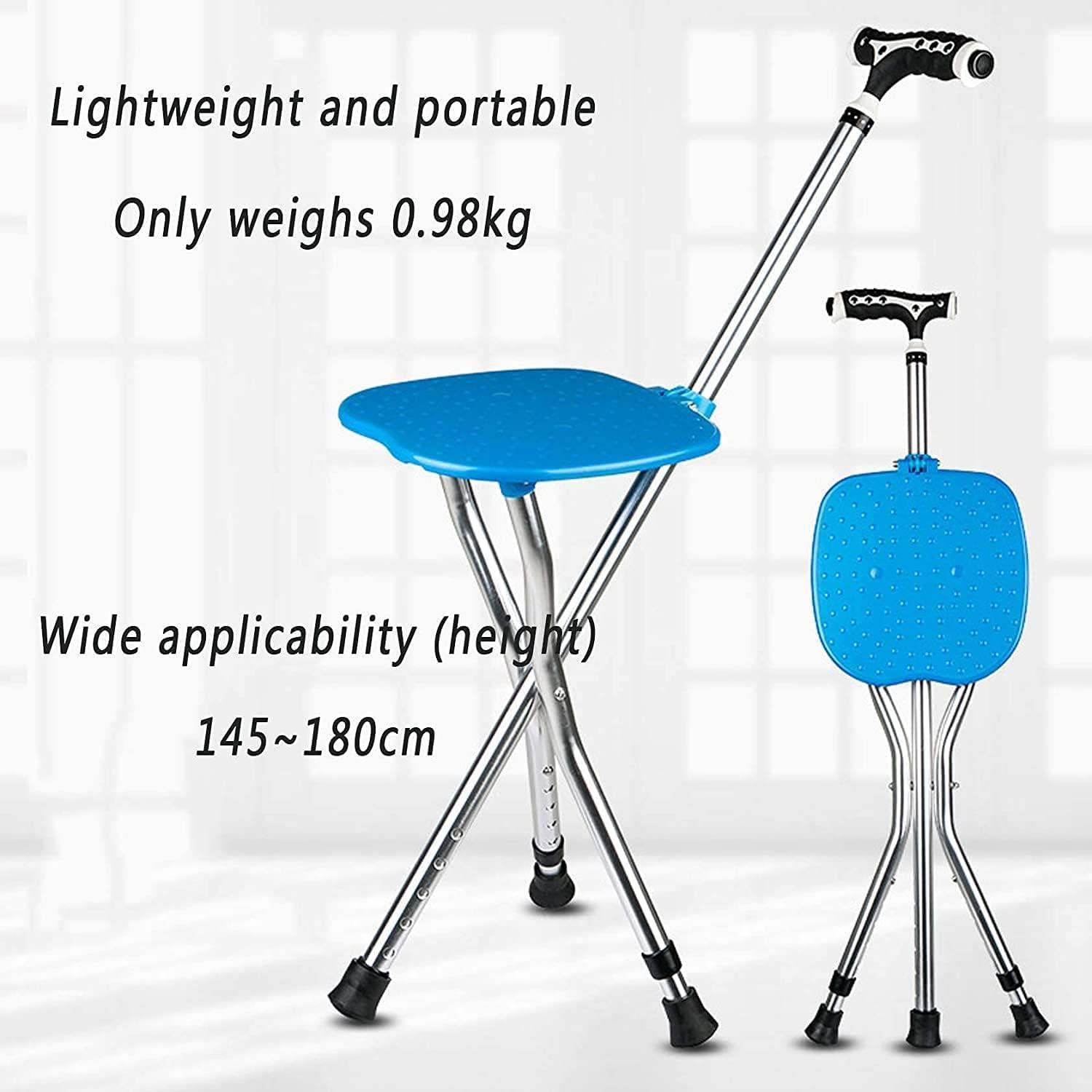 Canes Old Man Walking Stick with Seat Multifunctional Crutches Three ...
